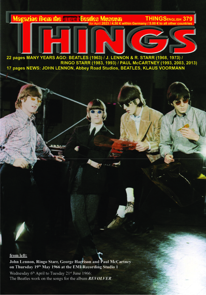 BEATLES magazine THINGS 379 ENGLISH - Beatles Museum